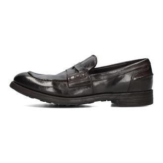 Officine Creative Braune Leder Herren Loafers Chronik - - Shoes - Herren - Braun - 42 EU