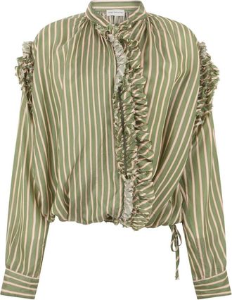 Dries Van Noten Femme, Blouses et Chemises, Vert, Taille: 42 FR Hauts