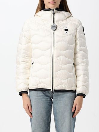 Blauer Jacke Damen Farbe Wei&szlig;