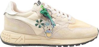 Autry Low-Top Sneaker - Reelwind Super Vintage Nylon And Suede Sneakers In - Gr. 36 (EU) - in Beige - f&uuml;r Damen