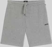 HUGO BOSS Regular Fit Sweatshorts aus Baumwoll-Mix