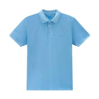 Woolrich Mackinack Polo - - Tops - Herren - Blau - M