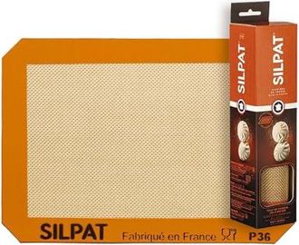 Silpat Premium Antihaftbeschichtete Backmatte, für kleine Biskuitrollen, Größe 21 x 30 cm, Orange, AE295205-01