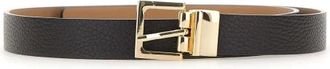 Gianni Chiarini Femme, Accessoires, Noir, Taille: ONE Size Reversible Pebbled Leather Belt