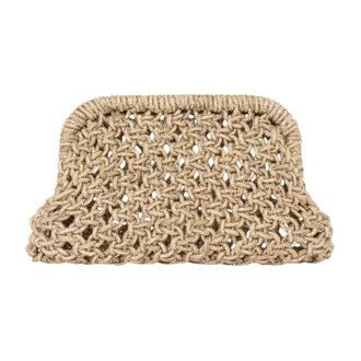 Twentyfourhaitch Pochette intrecciata Pietre - - Bags - Damen - Beige - ONE SIZE