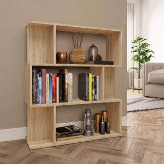 vidaXL Vidaxl - B&uuml;cherregal/Raumteiler Sonoma-Eiche 80x24x96 cm Holzwerkstoff