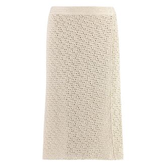 Bottega Veneta Baumwoll-Wickelrock - - Skirts - Damen - Beige - XS