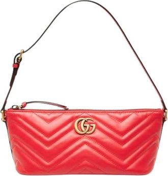 Gucci Sac bandouli&egrave;re vintage Pre-owned - Femme - Pre-owned - Rouge - Taille: ONE Size