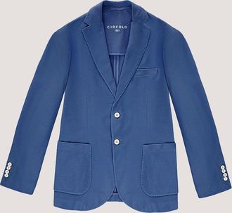 Circolo 1901 Basic Jacket in Oxford Blu Scuro / 48