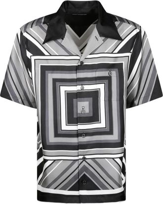 Dolce & Gabbana Homme, Chemises, Multicolore, Taille: L Chemise en Soie &agrave; Rayures, Coupe R&eacute;guli&egrave;re