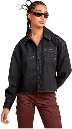 G-Star G-Star Femme Cropped Shirt, Noir (worn in nighttime sky D25516-D540-G865), M