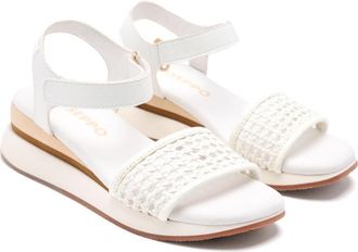 Gioseppo OJIBWA Sportsandalen, geflochten, Keilabsatz, weiß, 39 EU