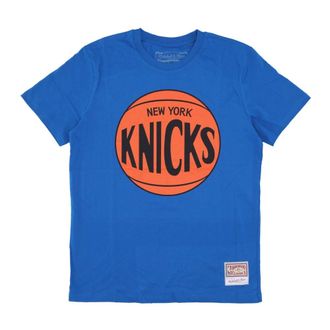 Mitchell & Ness New York Knicks Logo T-Shirt - - Tops - Herren - Blau - S