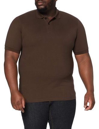 JP1880 Herren gro&szlig;e Gr&ouml;&szlig;en &Uuml;bergr&ouml;&szlig;en Menswear L-8XL bis 8XL, Poloshirt, Oberteil, Knopfleiste, Hemdkragen, Pique, mahagonibraun XL 702560115-XL