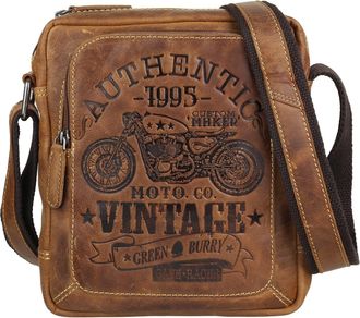 Greenburry Vintage Cafe-Racer Umhängetasche Leder 23 cm