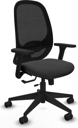 Piqueras y Crespo Gepolsterter B&uuml;rostuhl mit 3D-Armlehnen, h&ouml;henverstellbare Lendenwirbelst&uuml;tze, ausgestattet mit Syncro/Traslack und Schneideschaum, mit Rollen von 65 