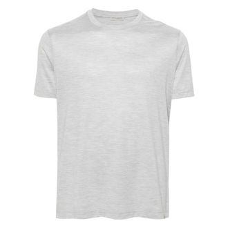 Paul & Shark Seidenes Kurzarm-T-Shirt f&uuml;r Herren - - Tops - Herren - Grau - 2XL