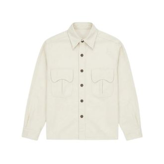 Fortela Homme, Chemises, Beige, Taille: L Kenny 2.0 Overshirt