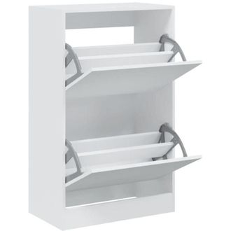 vidaXL vidaXL Schuhschrank Wei&szlig; 60x34x96,5 cm Holzwerkstoff