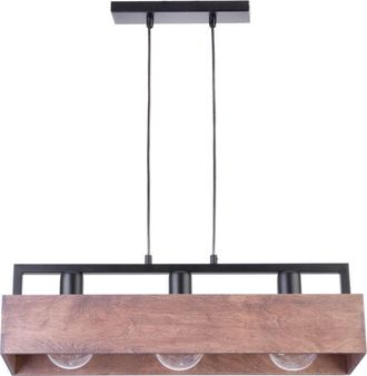 Sigma Dakota lampe suspendue noir et brun 80 cm