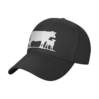 Generic Casquette De Chasse Vache avec Veau Casquette De Baseball Mode Visi&egrave;re Cap pour Running Homme Camping