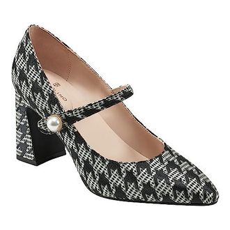 Bandolino Femme Kirsten Escarpins, Noir et Blanc Pied-de-Poule, 38.5 EU