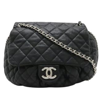 Chanel Sac bandouli&egrave;re vintage Pre-owned - Femme - Pre-owned - Noir - Taille: ONE Size