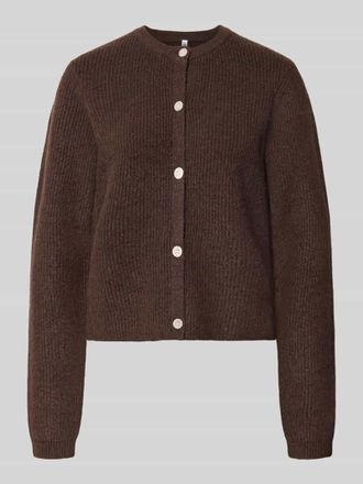 Pieces Strickjacke mit Woll-Anteil Modell SILLY