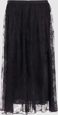 Forte_Forte Jupe Chantilly Lace Long Nero