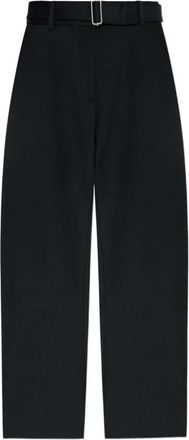 STUDIO NICHOLSON Femme, Pantalons, Noir, Taille: 34 FR Pantalon large ceintur&eacute;