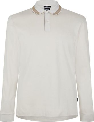 HUGO BOSS Poloshirt f&uuml;r Herren, Regul&auml;r, Lang&auml;rmlig (Wei&szlig;)