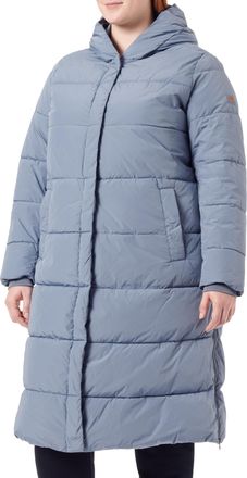 Camel Active Damen Langer Puffermantel aus recyceltem Polyester Hellblau, womenswear-38