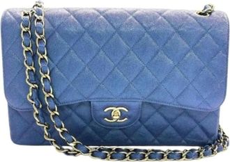 Chanel Sac bandouli&egrave;re vintage doccasion - Femme - Pre-owned - Bleu - Taille: ONE Size