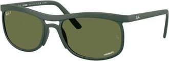 Ray-Ban unisex, Accessoires, Vert, Taille: 56 MM Rb4452Ch Liteforce Chromance Lunettes de soleil