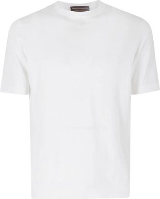 FILIPPO DE LAURENTIIS Homme, Tops, Blanc, Taille: XL T-shirt en coton cr&ecirc;pe