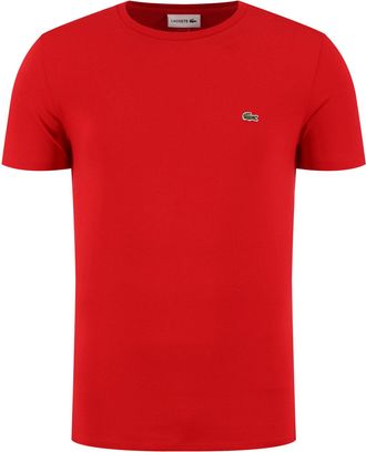 Lacoste T-Shirt TH6709 Rot Regular Fit