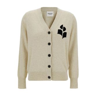 Isabel Marant Beiger Cardigan mit V-Ausschnitt - - Knitwear - Damen - Beige - S