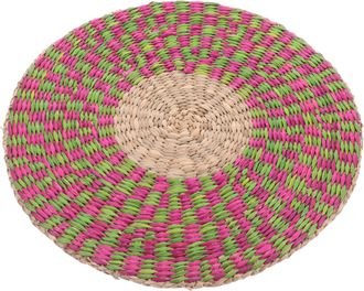 NUOBESTY Braune Seegras Platzsets 30cm Rund Hitzebest&auml;ndige Multifunktionale Tischsets im Landhausstil als Tisch und Wanddekoration f&uuml;r Essbereich