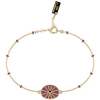 Les Georgettes Bracelet Les Cadettes Totem laiton dor&eacute;