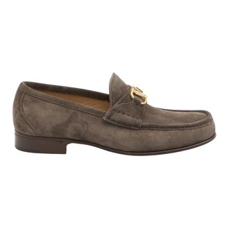 Valentino Garavani Homme, Chaussures, Gris, Taille: 43 1/2 EU Mocassins VLogo Signature
