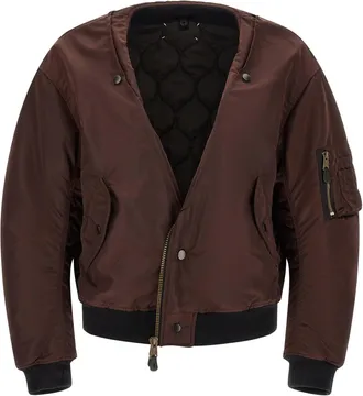 Maison Margiela Reversible Technical Bomber Jacket - Brown