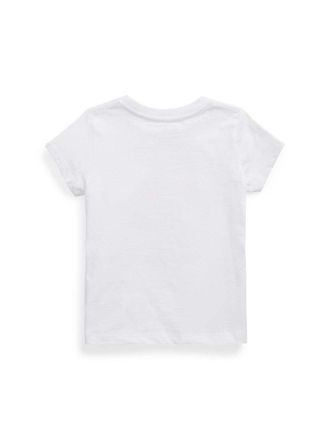 Polo Ralph Lauren School Bear Logo T-Shirt - White