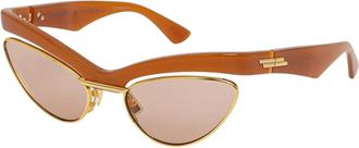 Bottega Veneta Femme, Accessoires, Brun, Taille: 59 MM Lunettes de soleil
