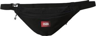 Jack & Jones Jaccris Bumbag, Sac Banane Homme, Noir/détail : Rouge véritable, One Size