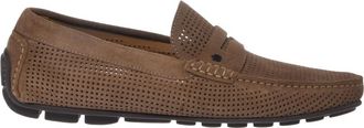 Baldinini Homme, Chaussures, Brun, Taille: 43 1/2 EU Mocassin en daim perfor&eacute;