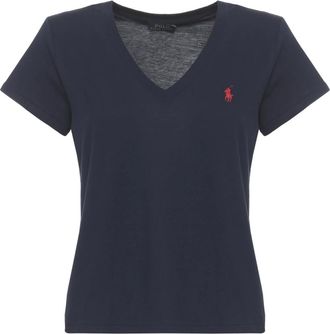 Ralph Lauren Femme, Tops, Bleu, Taille: 44 FR T-shirt &agrave; col en V