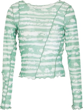 8 by YOOX PRINTED MESH TOP