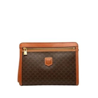 Celine Sac pochette vintage doccasion - Femme - Pre-owned - Brun - Taille: ONE Size