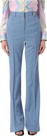 Versace Femme, Pantalons, Bleu, Taille: 36 FR Flare Pants HighWaisted