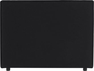 IDIMEX Kopfteil Anisa gepolstert 90cm schwarz - Elegantes Bettkopfteil in Melange-Optik, Headboard mit Stoffbezug, langlebig und bequem, Bettrückwand